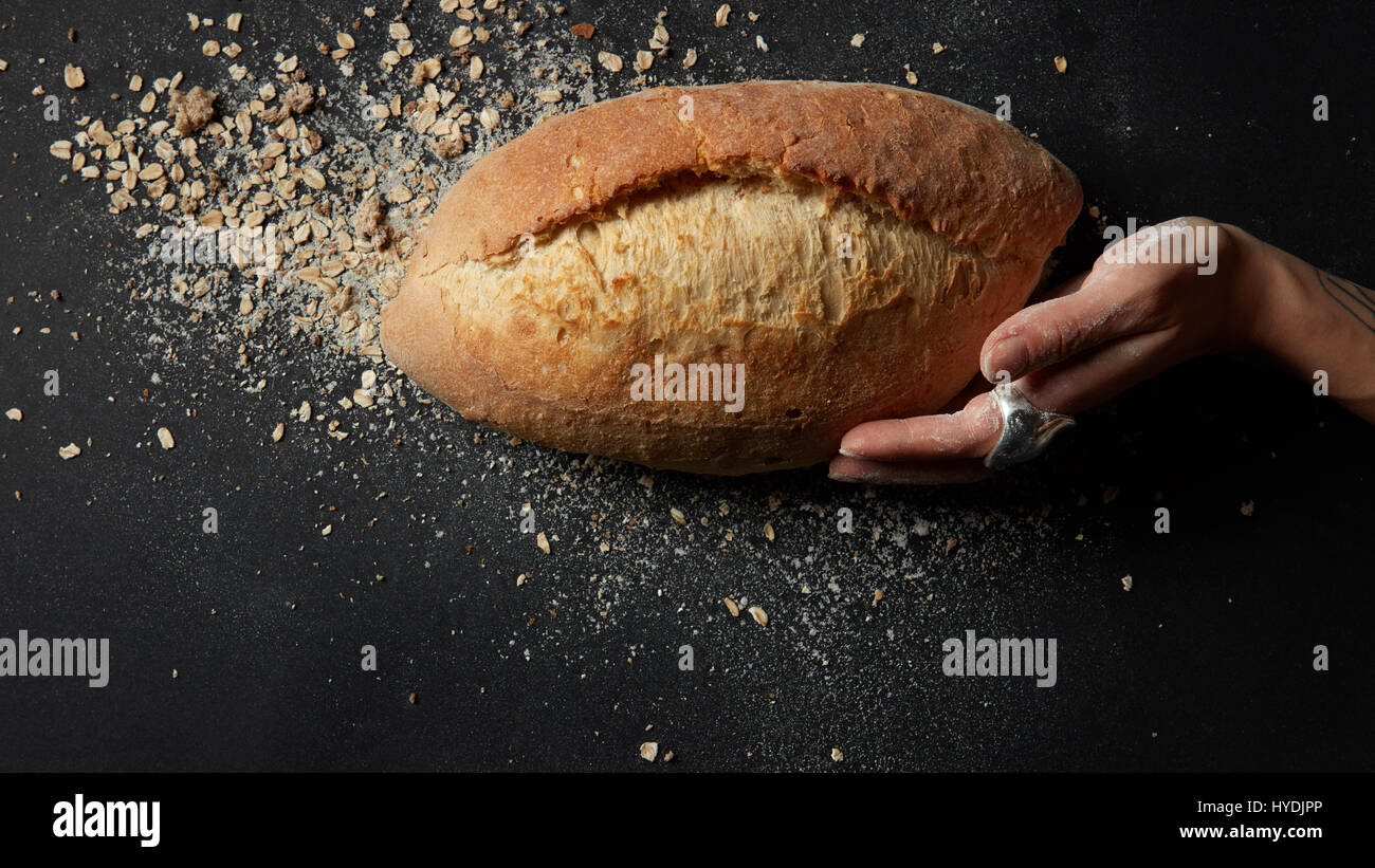 Loaf of fresh bread Stock Photo - Alamy