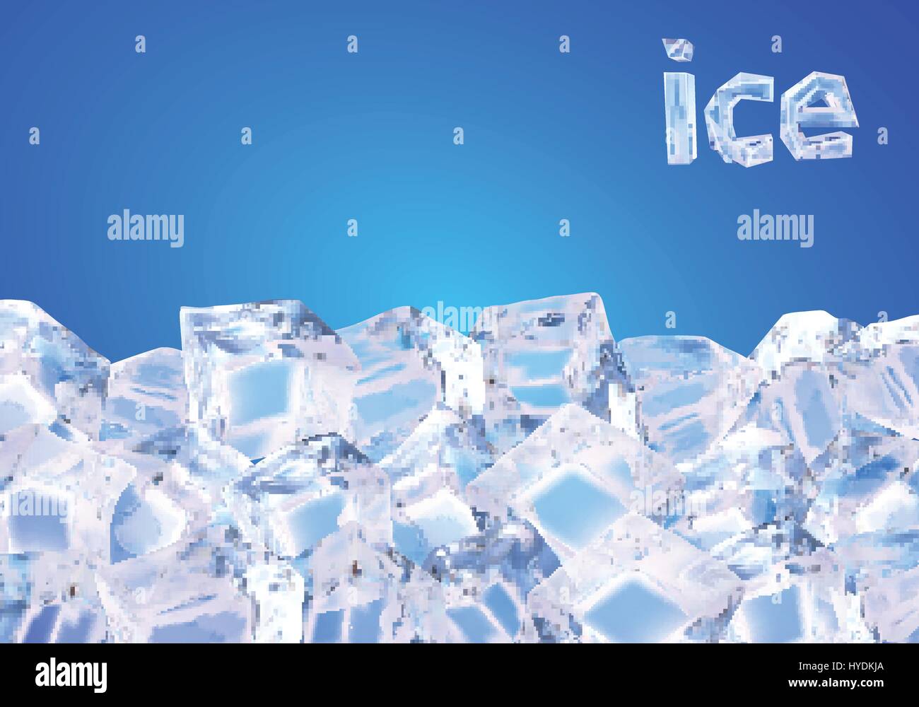 Refreshing water ice cubes Stock Vector Images - Alamy