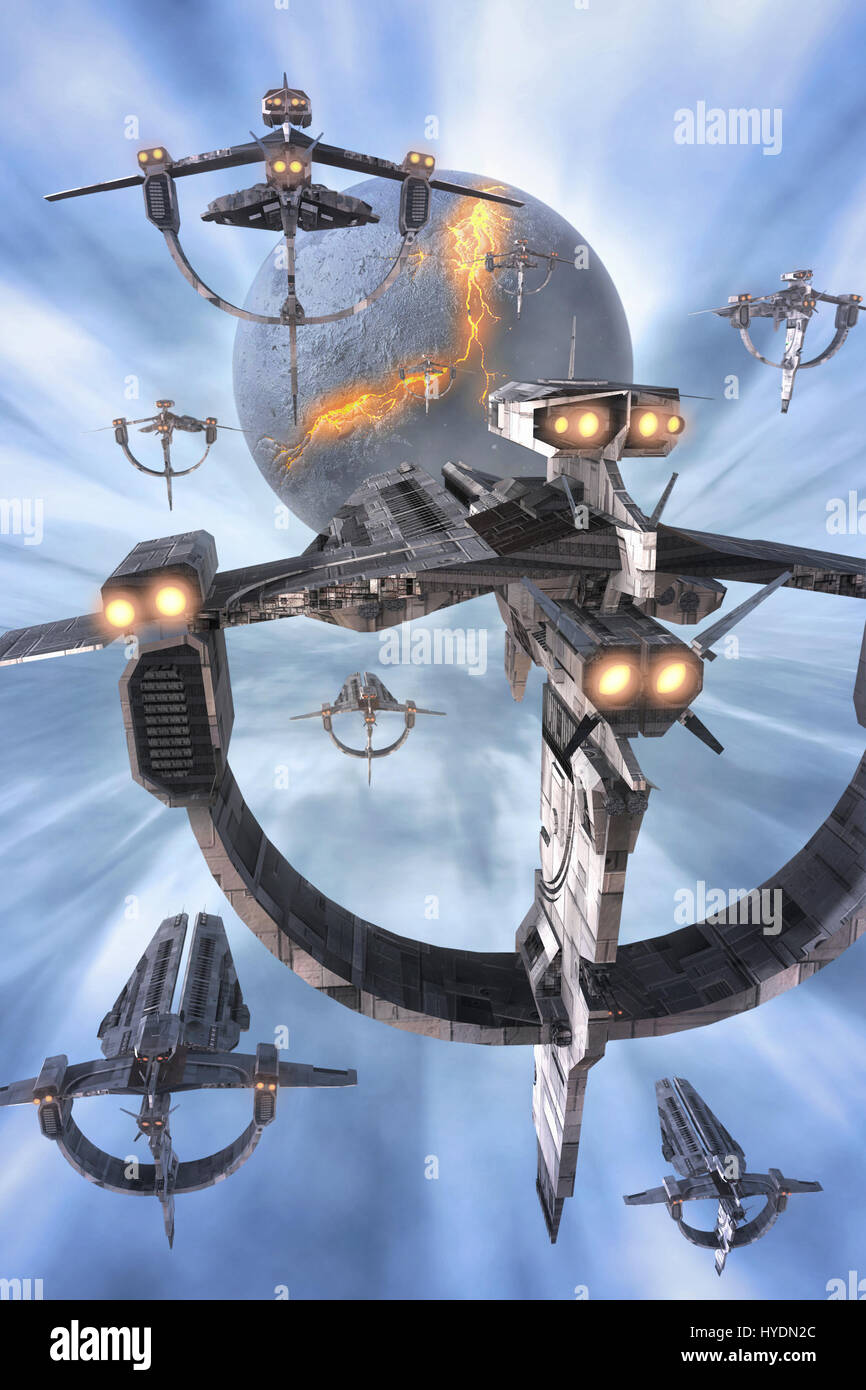 Planet war 3d illustration fighter hi-res stock photography and images ...