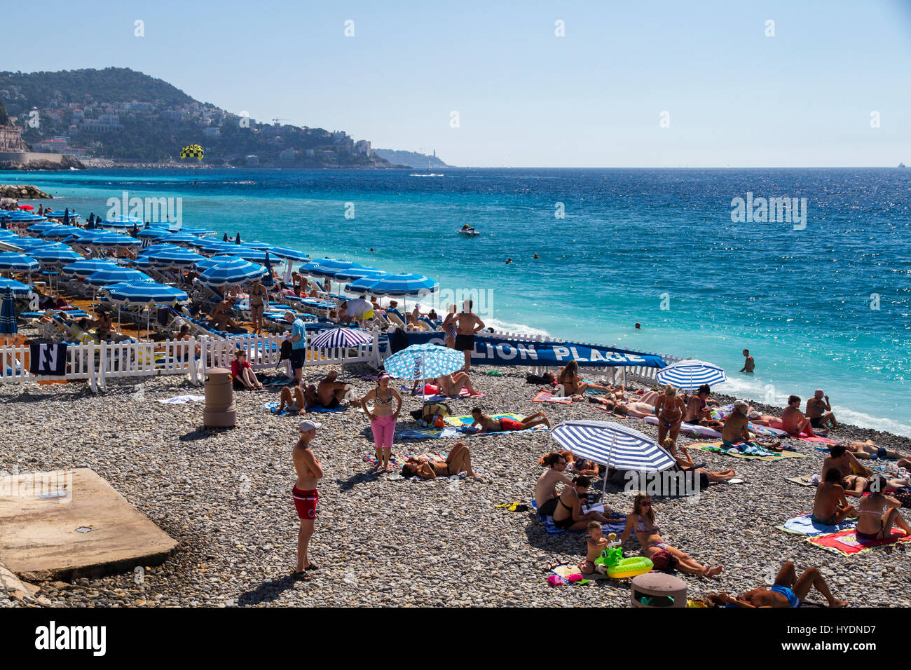 The beach, Nice, France Stock Photo - Alamy