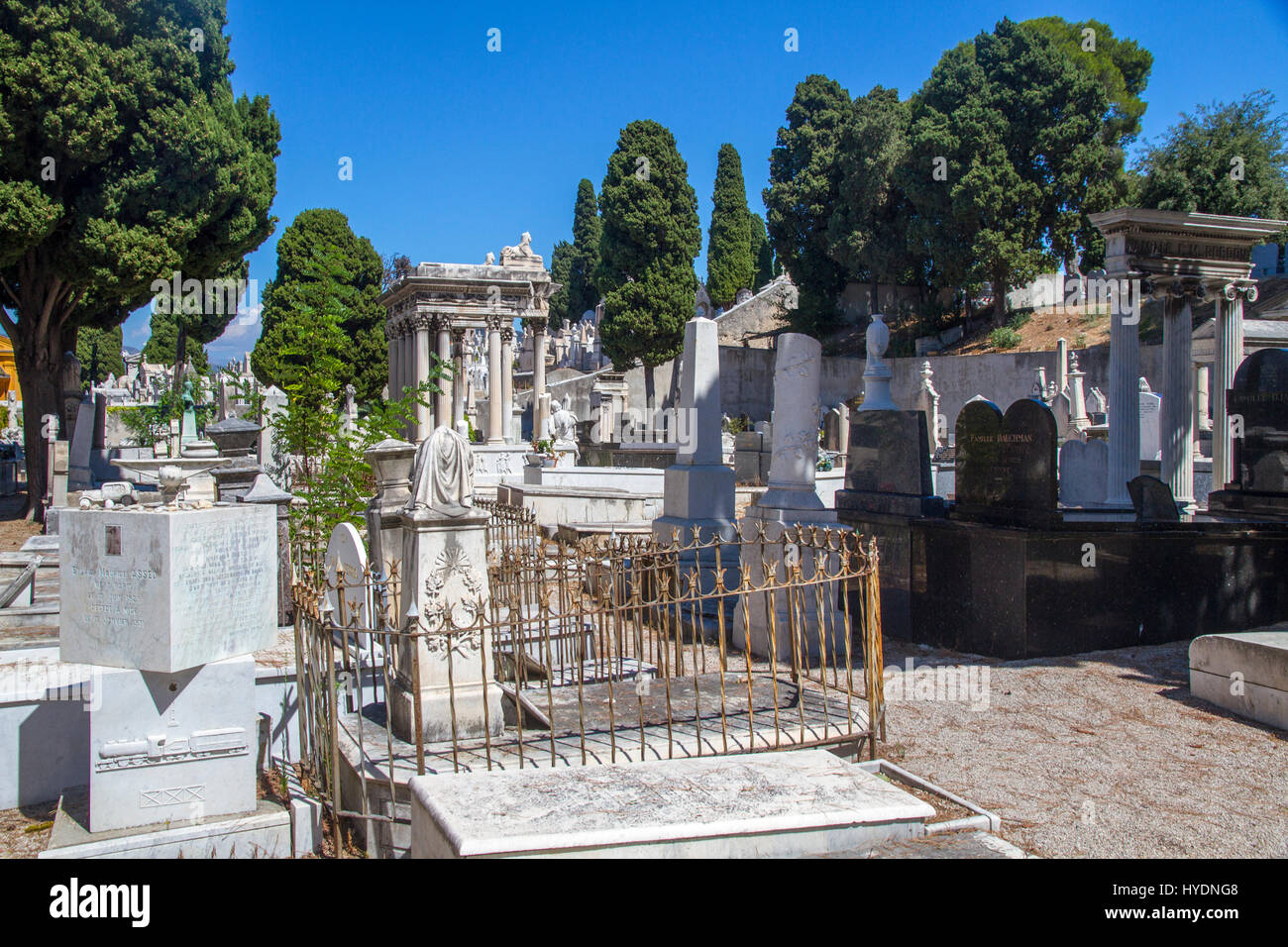 The Jewish cemetery Chateau Cemetery (Cimitiere du Chateau), on Castle ...