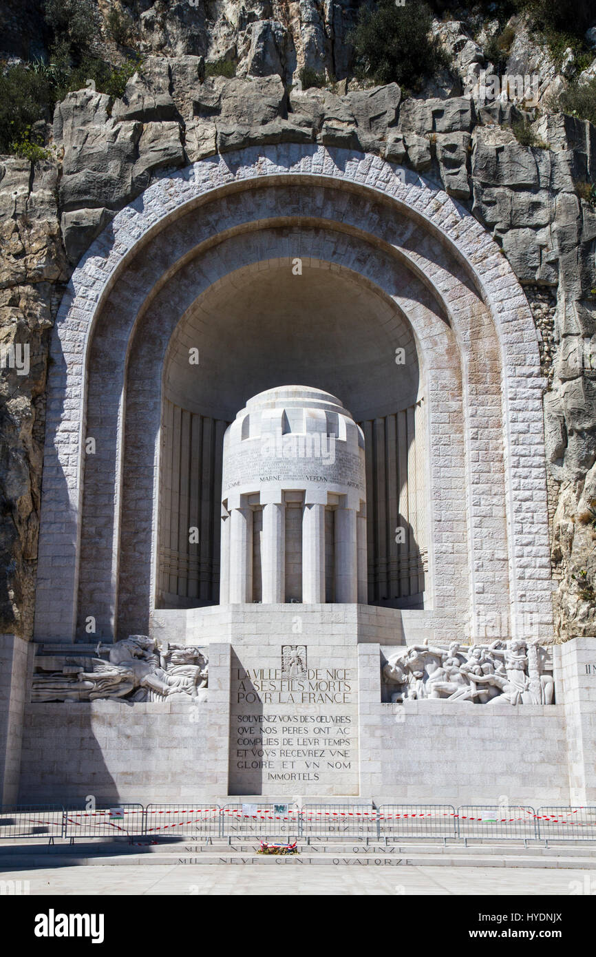 World war memorial nice france hi-res stock photography and images - Alamy