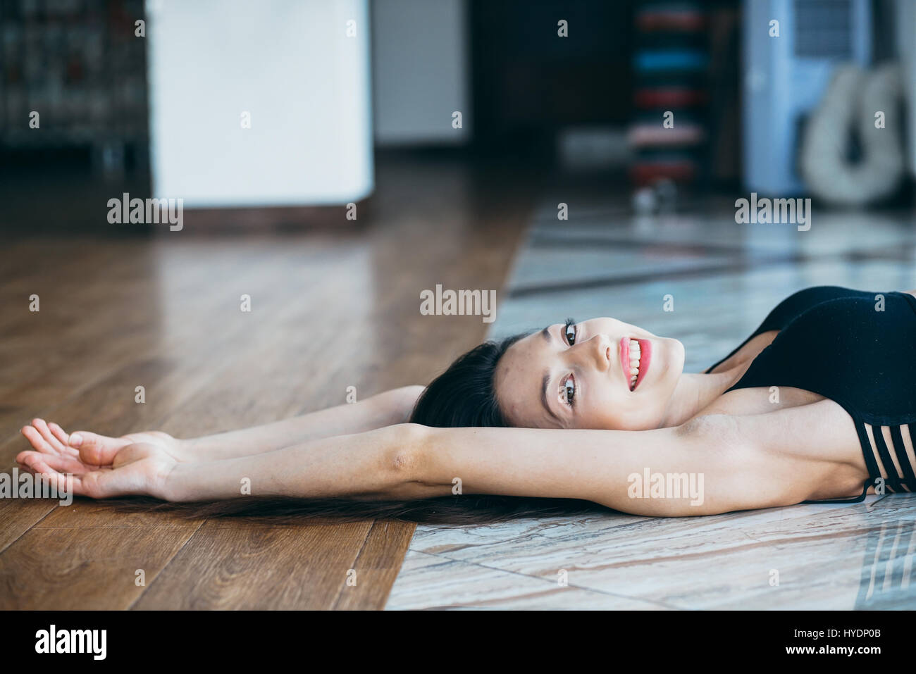 Girls have a rest after morning classes Stock Photo - Alamy