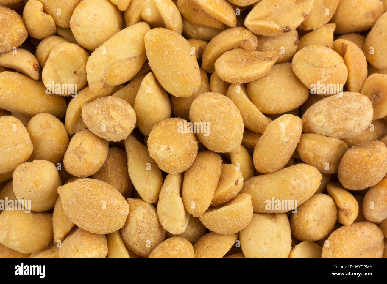 A very close view of barbecue flavored peanuts Stock Photo - Alamy