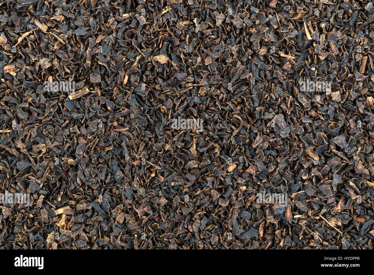 A very close view of loose leaf black tea Stock Photo - Alamy