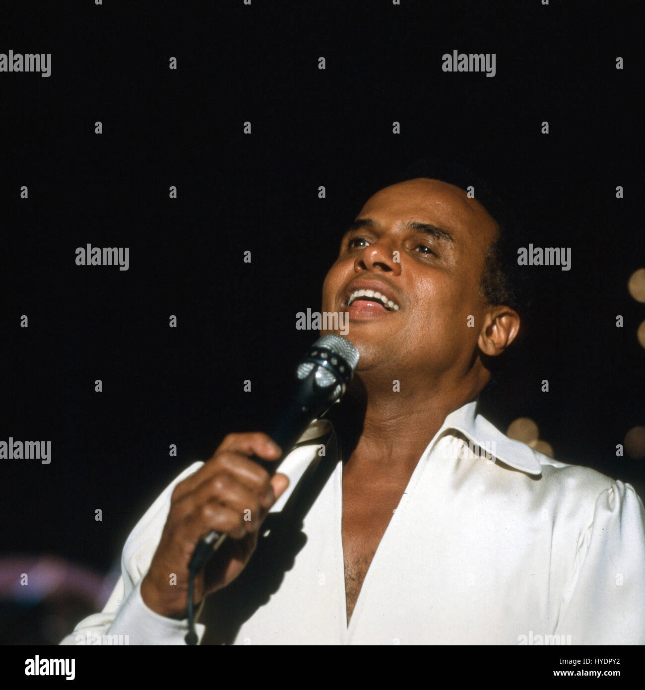 Amerikanischer Sänger, Entertainer und Schauspieler Harry Belafonte, Deutschland 1980er Jahre ...