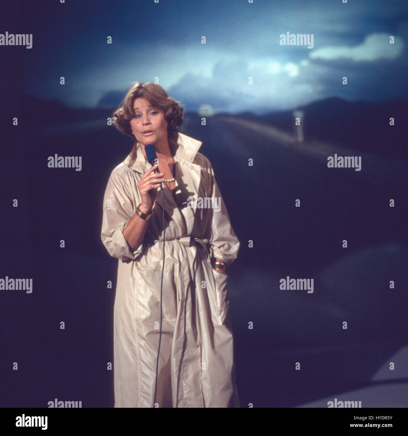 Österreichisch schweizerische Schauspielerin Maria Schell in der Show ...