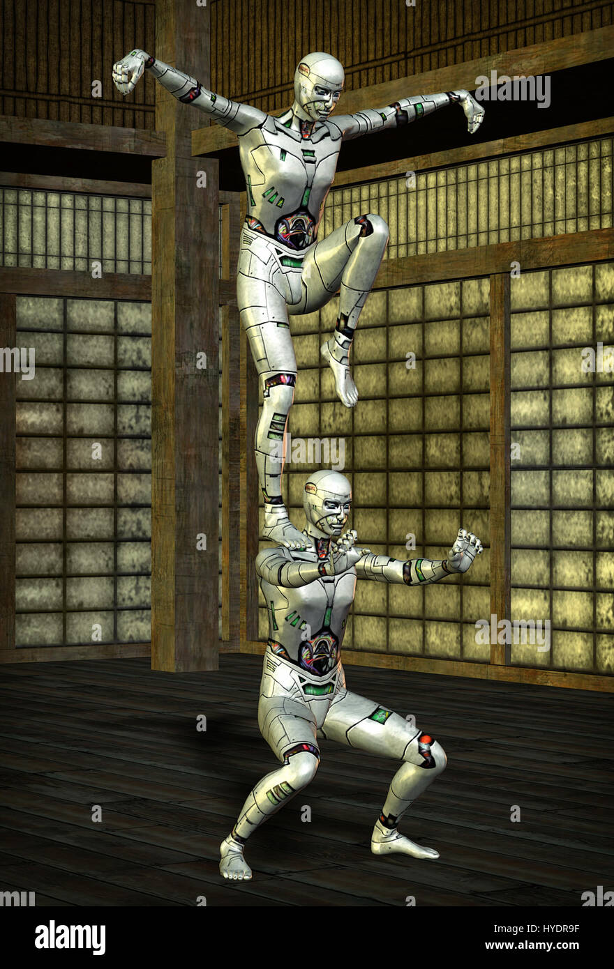 science fiction illustration 3D render Stock Photo - Alamy