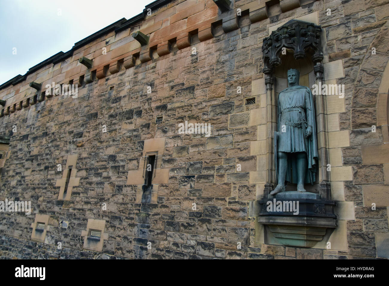 Statue of Robert the Bruce at Edinburgh Castle, Scotland Stock Photo ...