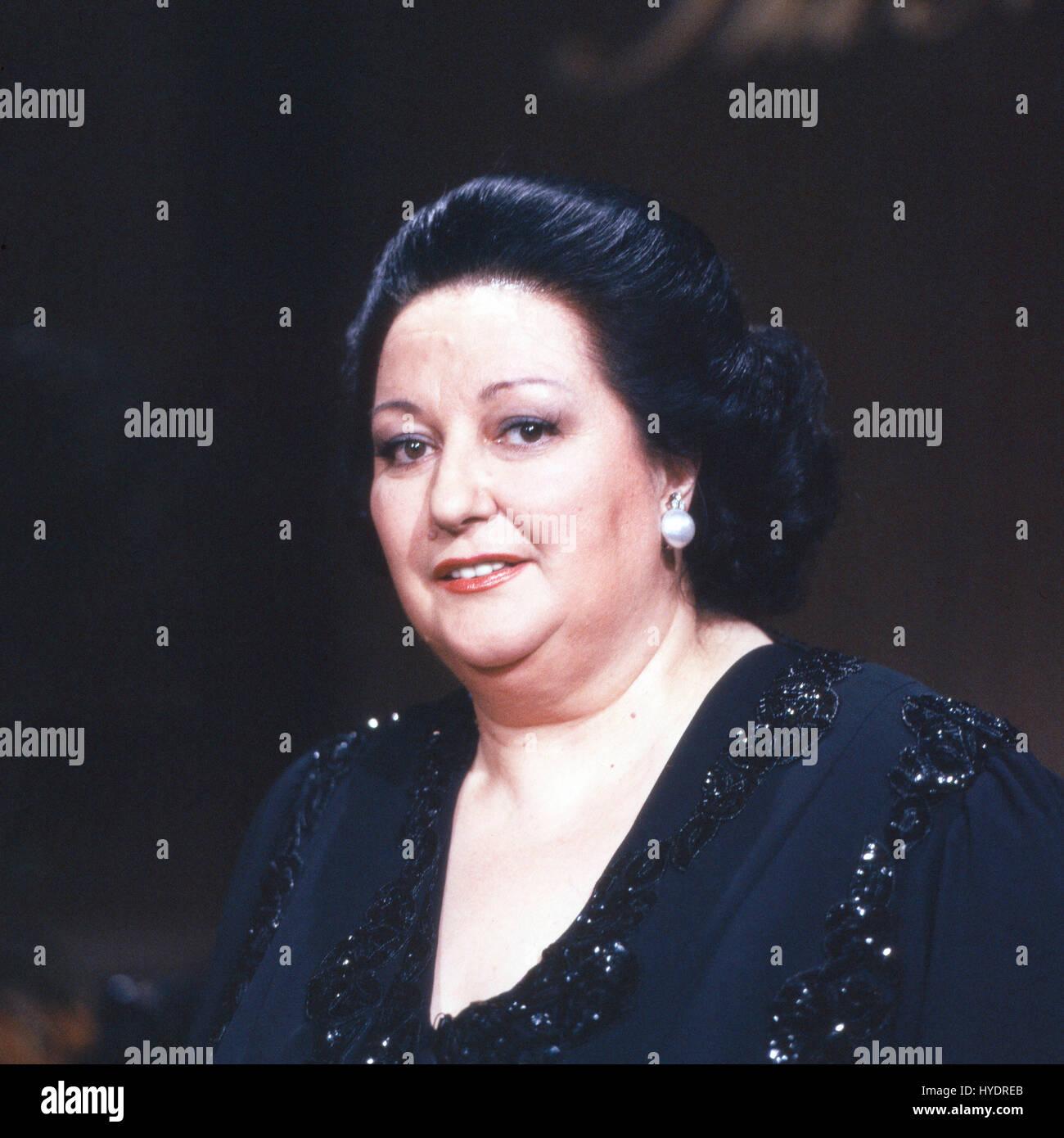 Spanische Opernsängerin Montserrat Caballe, Deutschland 1990er Jahre ...