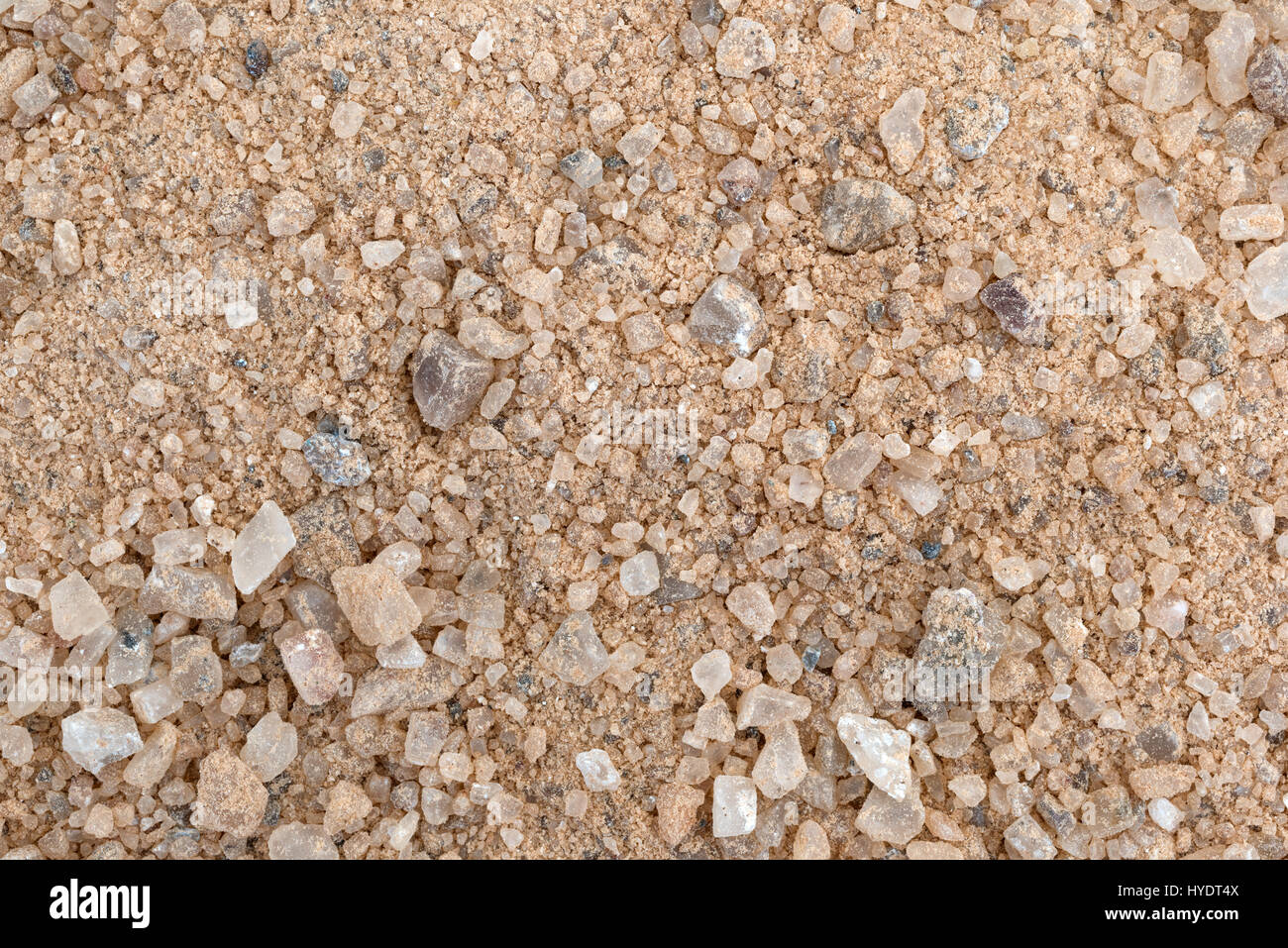 Top view of sand and salt mixed for deicing and sanding roads in the ...