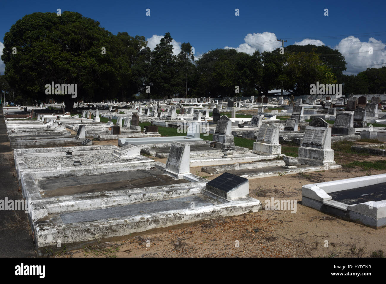Redcliffe, Queensland, Australia: Graves in Redcliffe Cemetery Stock ...