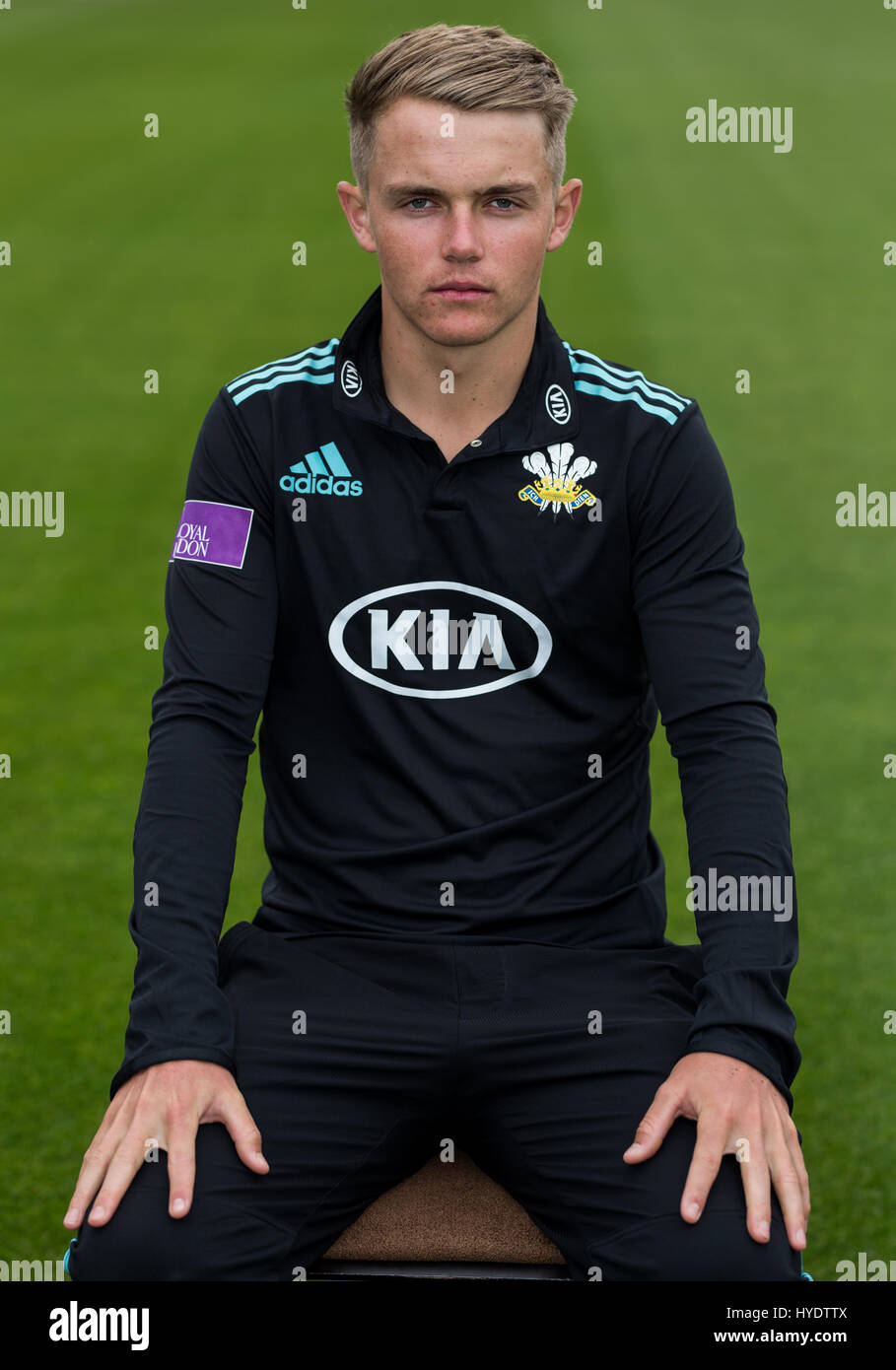 Surrey's Sam Curran during the media day at The Oval, London Stock ...