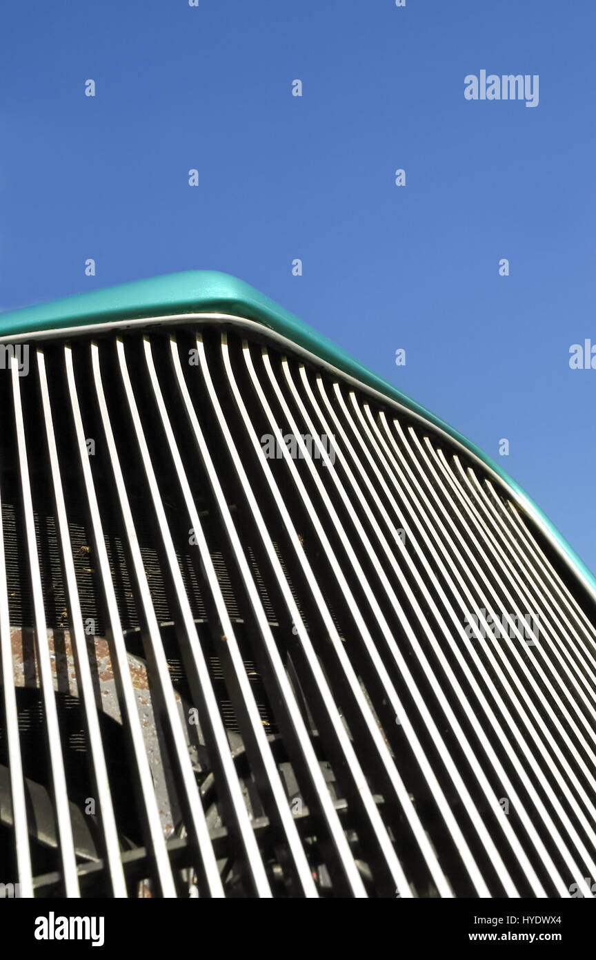 old classic car radiator grille abstract Stock Photo - Alamy