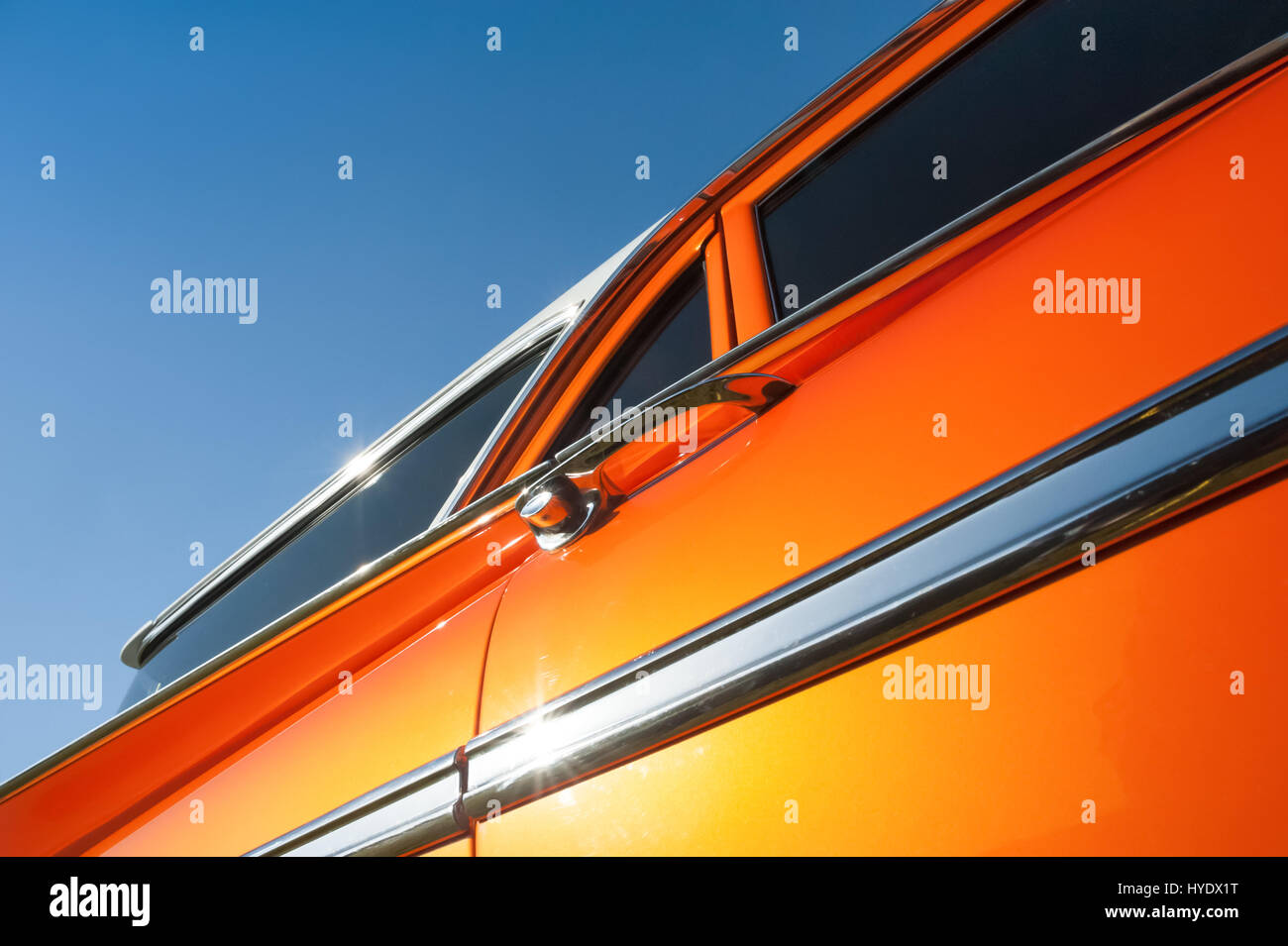 metallic orange vehicle panel abstract Stock Photo - Alamy