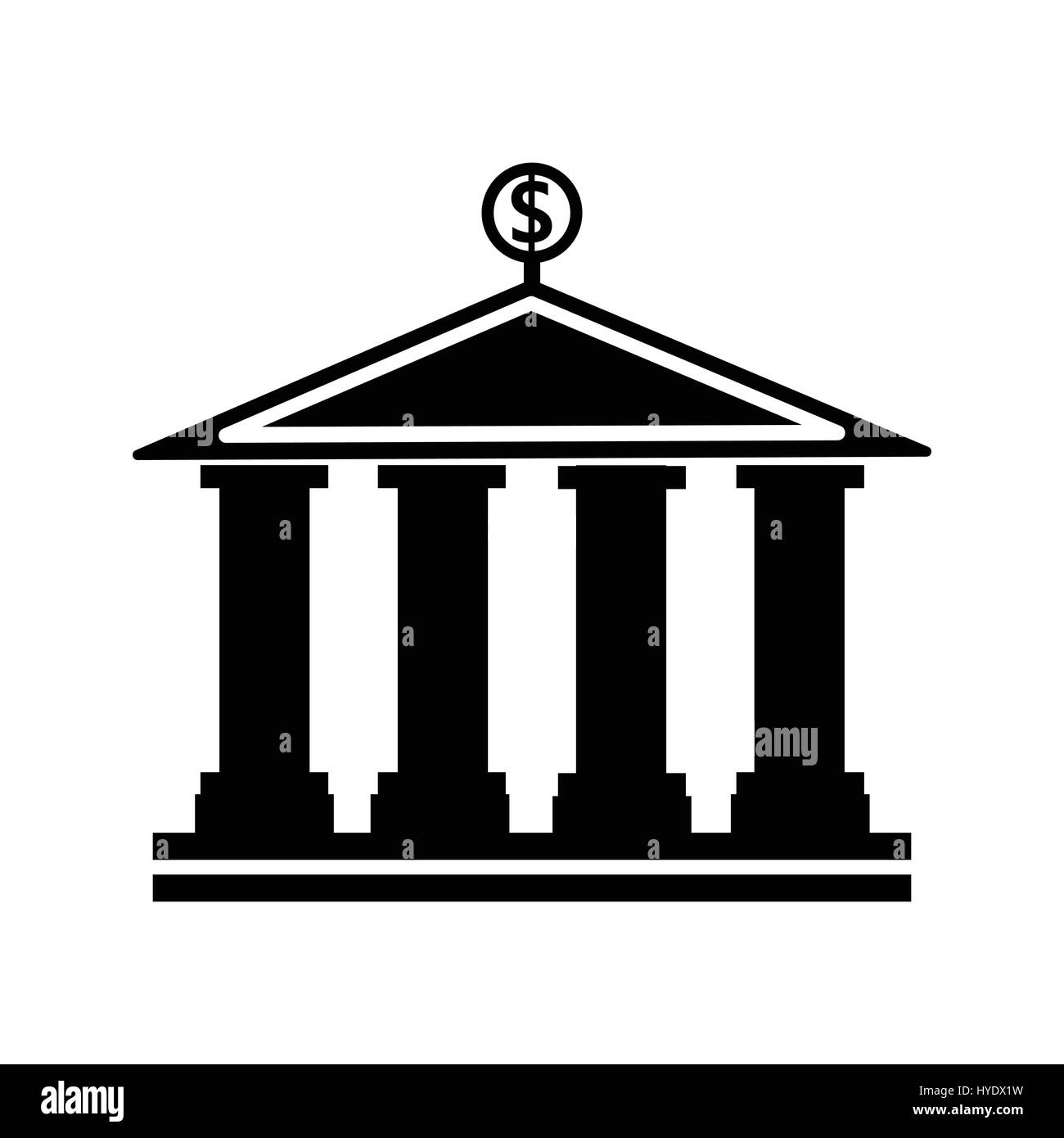 banking building vector icon Stock Vector Image & Art - Alamy