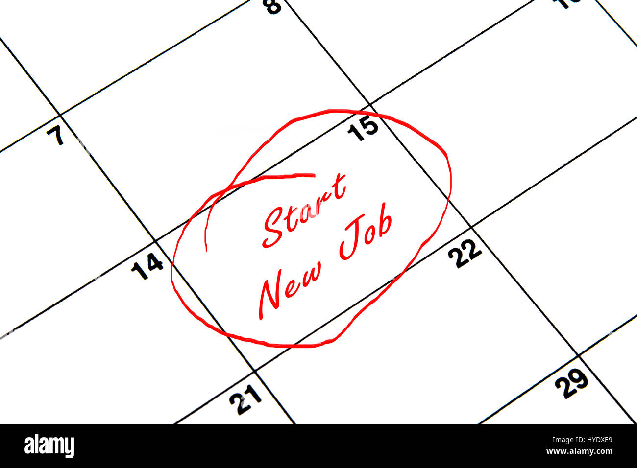Start new job hi-res stock photography and images - Alamy