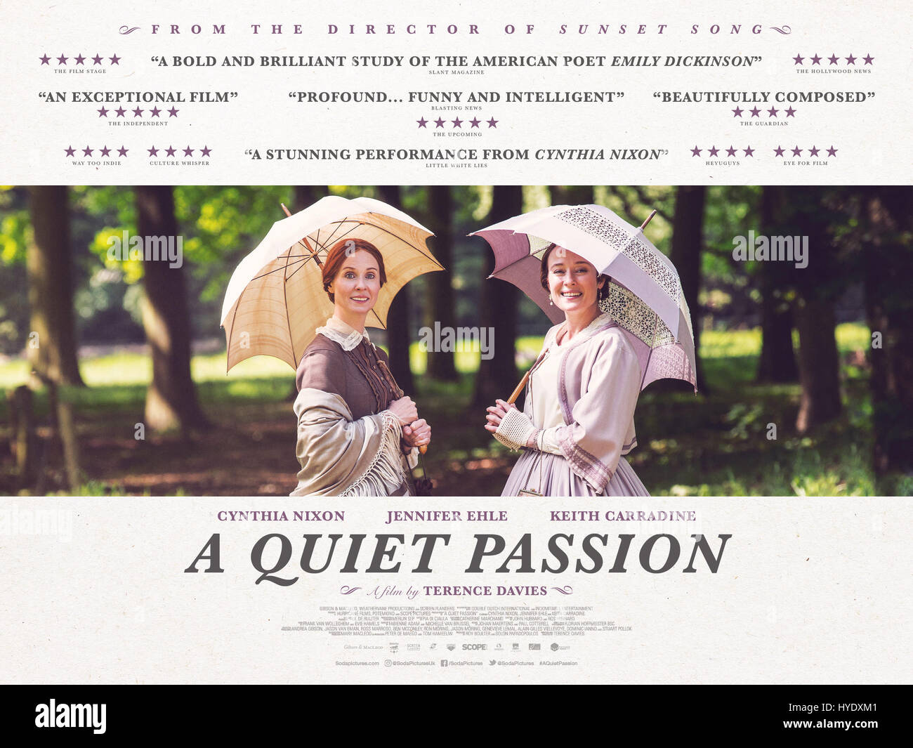 A QUIET PASSION, British poster, from left: Cynthia Nixon, as Emily ...