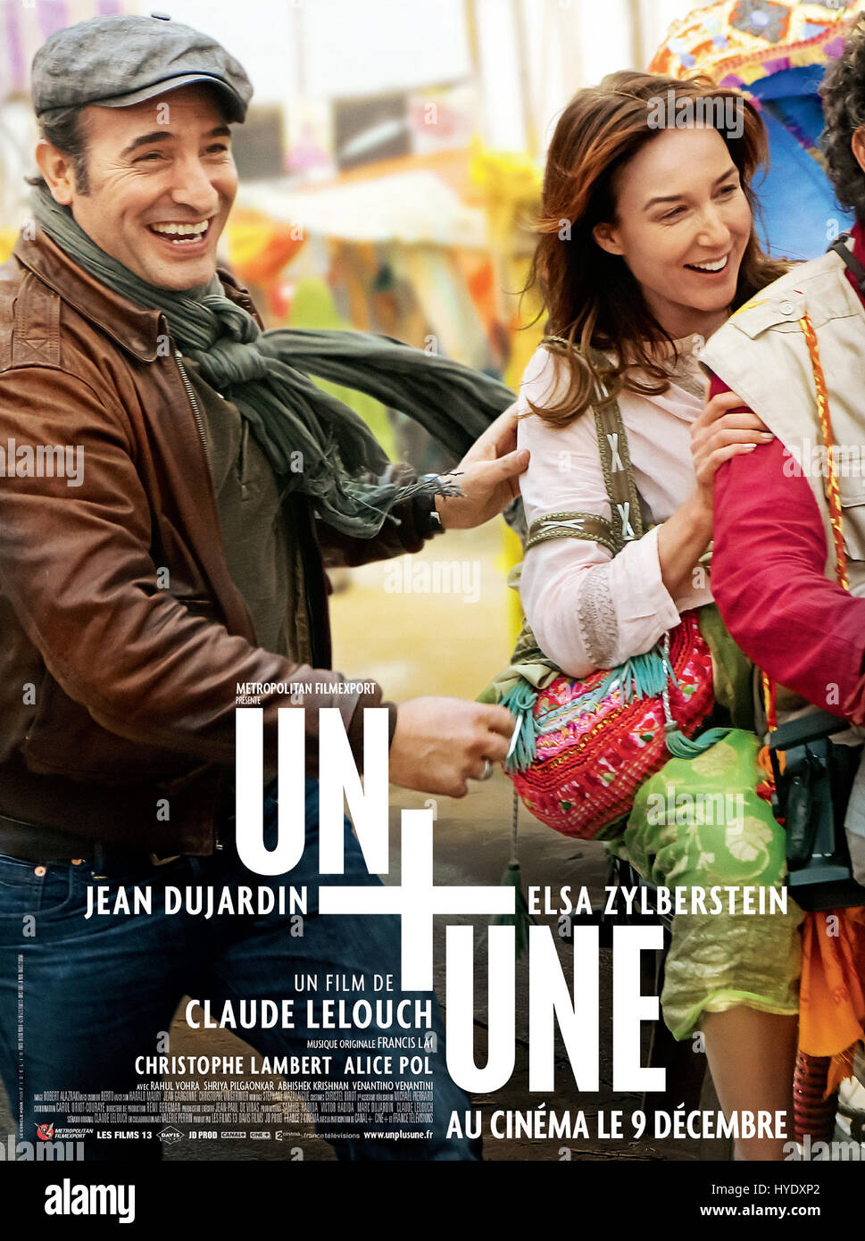UN + UNE, (aka UN PLUS UNE), French poster, from left: Jean Dujardin ...