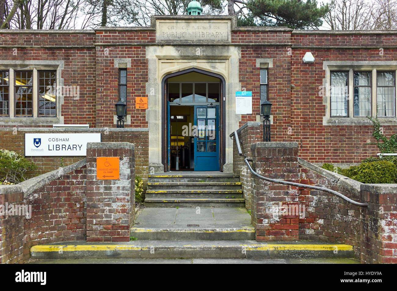 The Library at Cosham, Portsmouth Stock Photo - Alamy