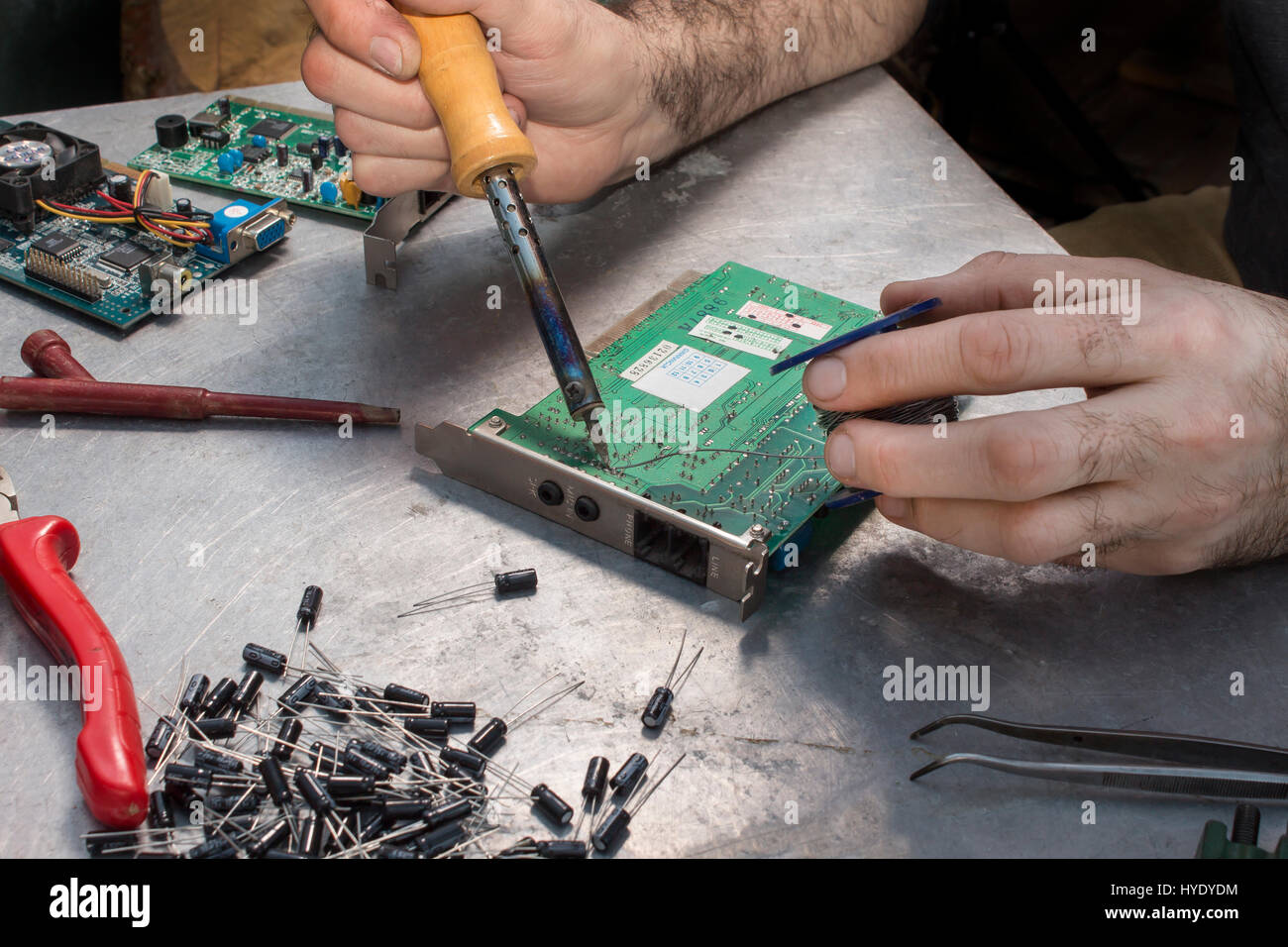 Solder soldering solder integrated circuit hi-res stock photography and ...