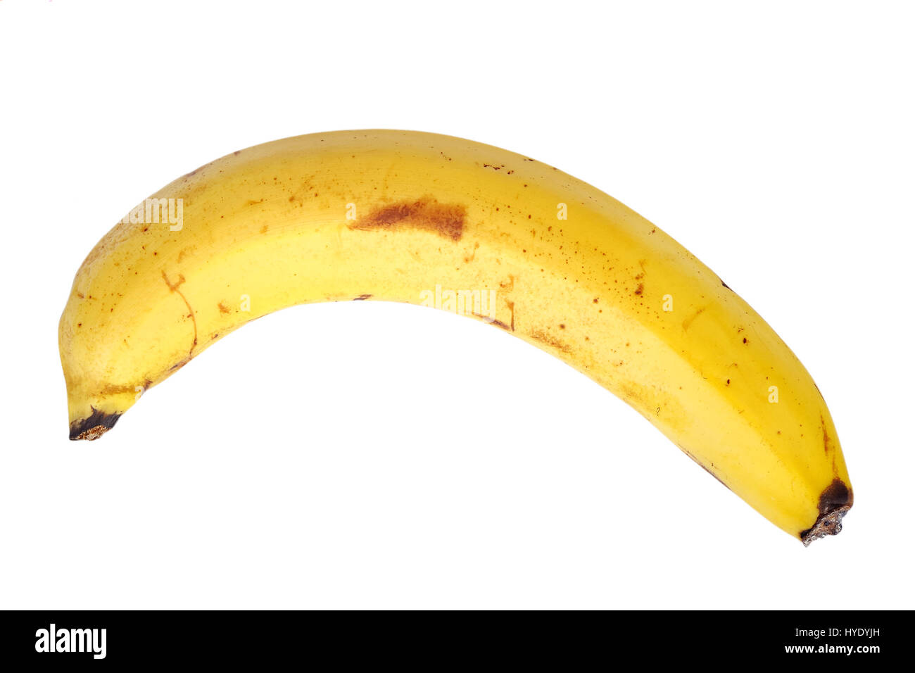 Old bad banana isolated on white Stock Photo - Alamy