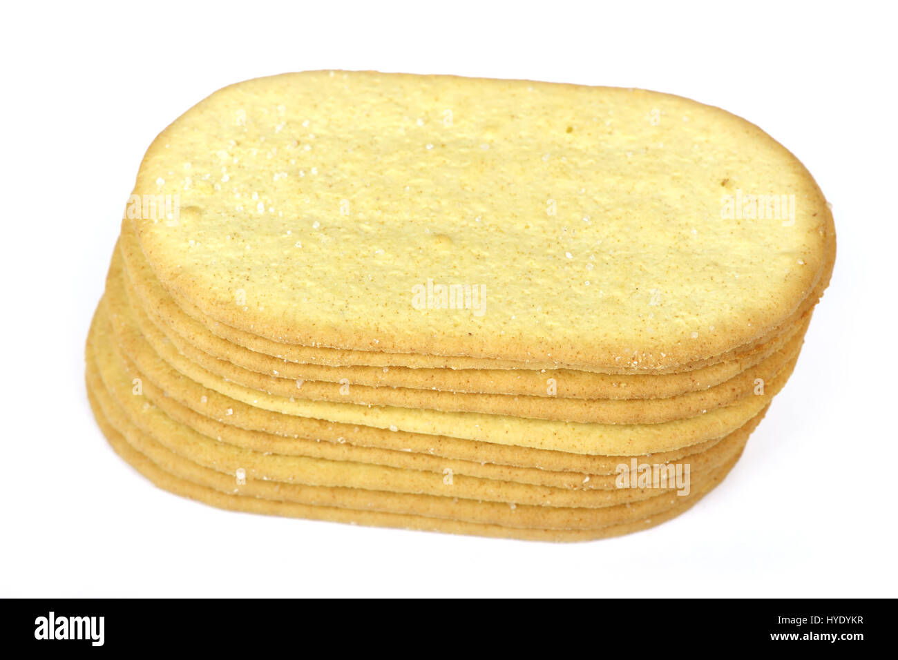 Thin cookies isolated on white Stock Photo - Alamy
