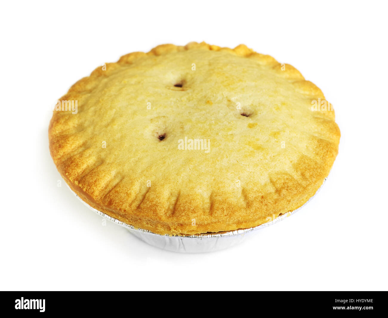 Small pie isolated on a white Stock Photo - Alamy