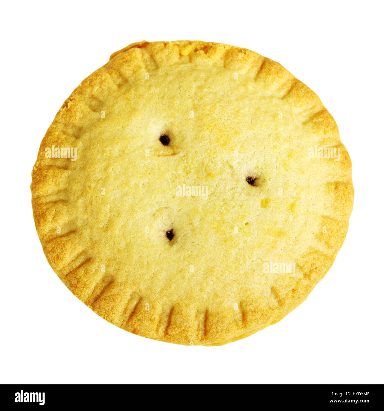 Small pie isolated on a white Stock Photo - Alamy