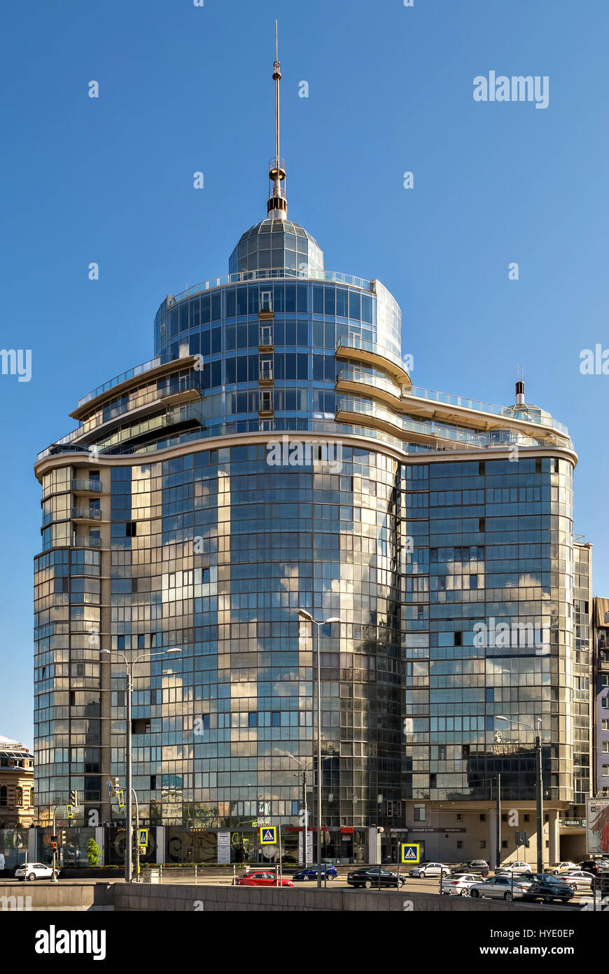 SAINT-PETERSBURG, RUSSIA June 7: High-rise building of concrete and ...