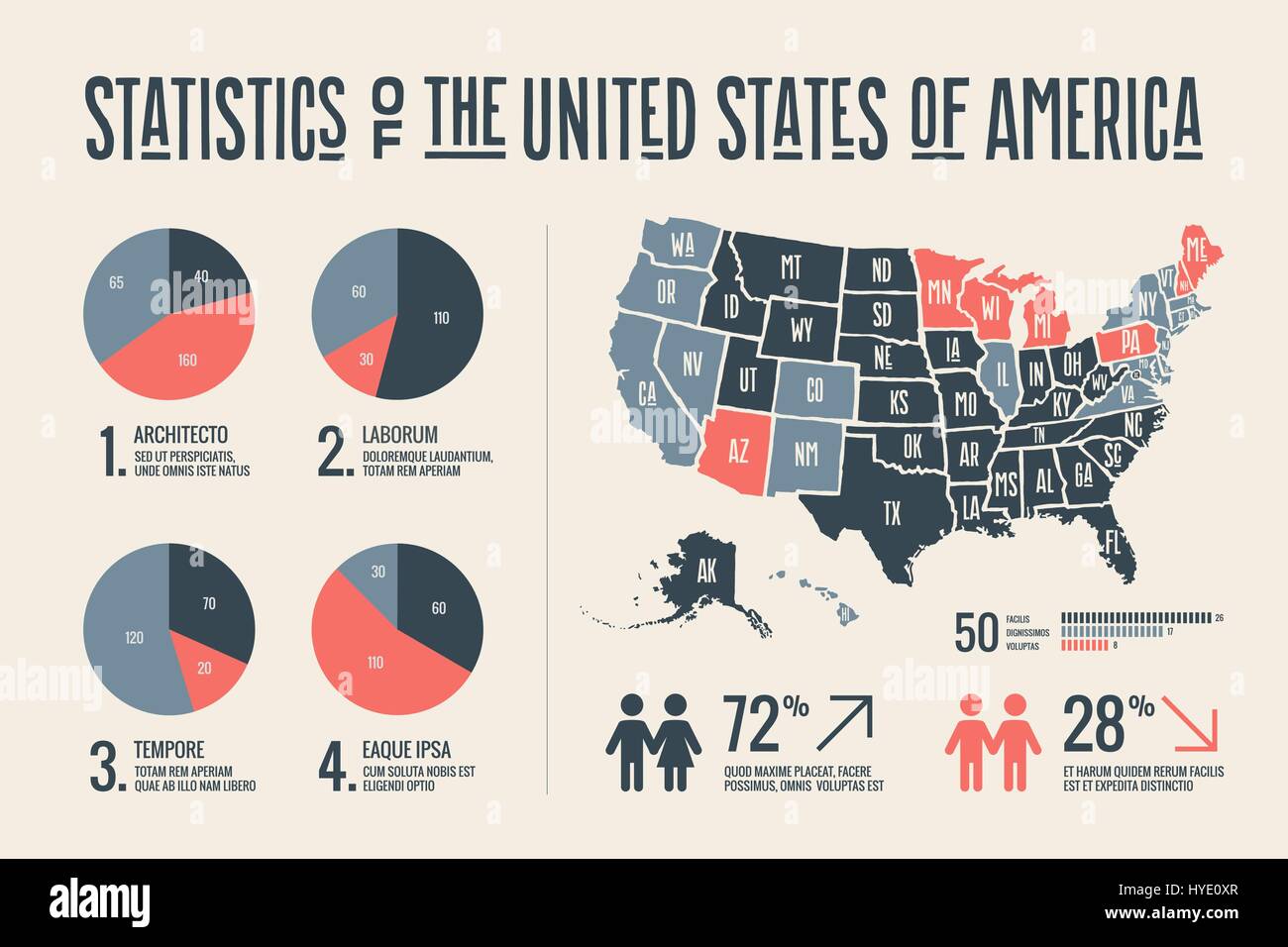 Map usa hi-res stock photography and images - Alamy