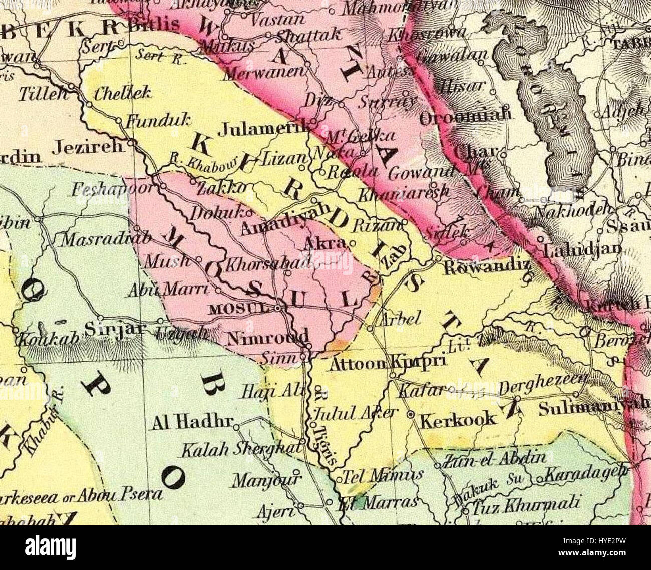 Colton, G.W. Turkey In Asia And The Caucasian Provinces Of Russia. 1856 ...