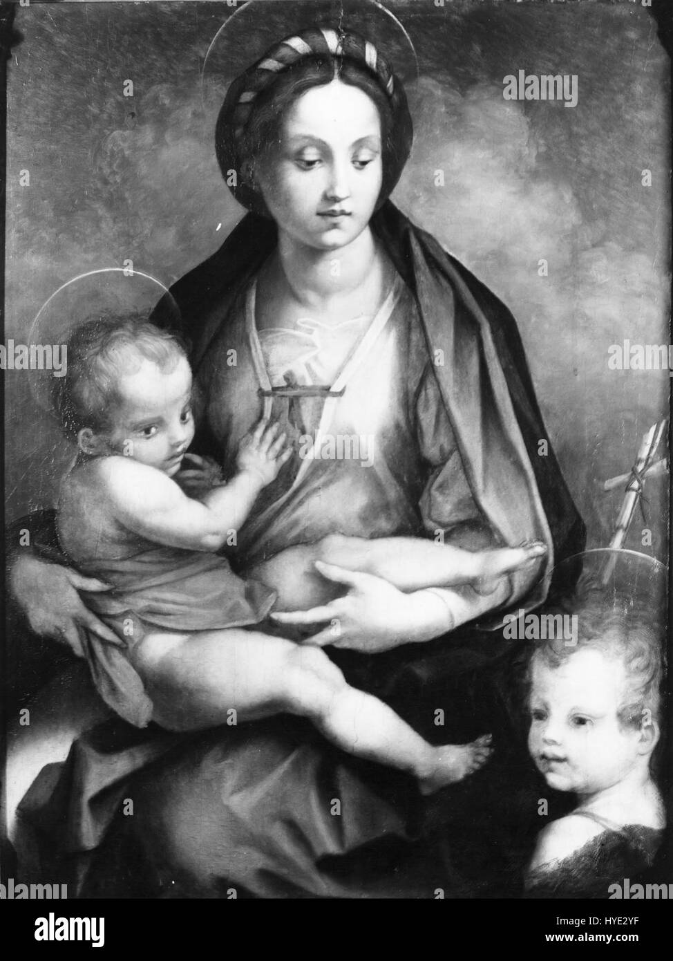 A Renaissance painting by Andrea del Sarto, depicting the Madonna and ...
