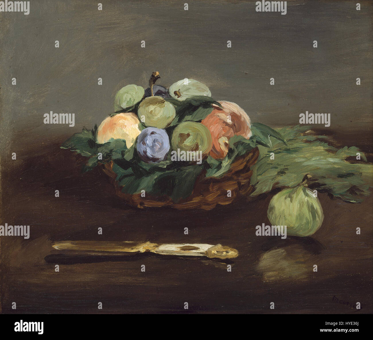 *Basket of Fruit* by Édouard Manet is a still-life painting from the ...