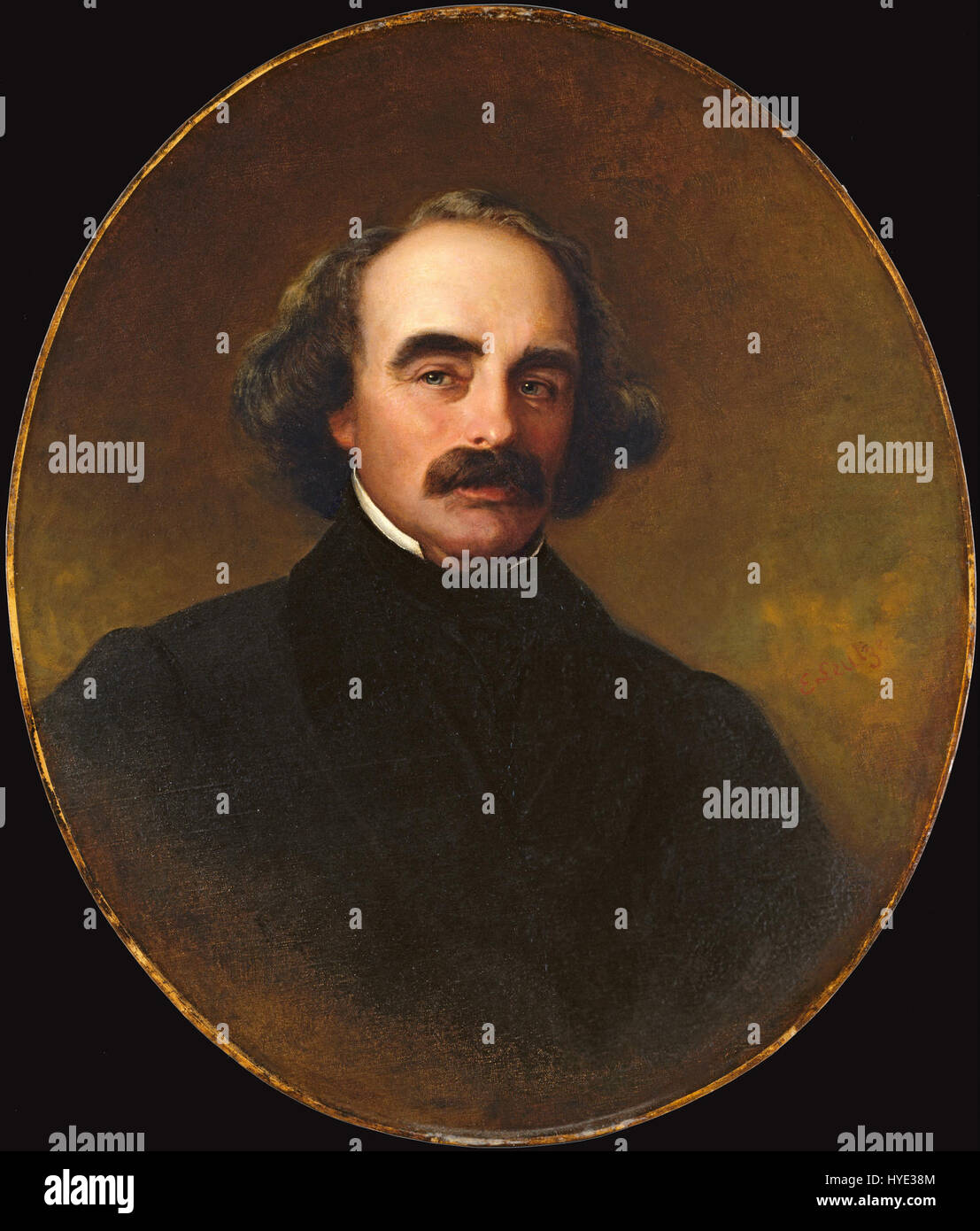 Emanuel Gottlieb Leutze's painting features American writer Nathaniel ...