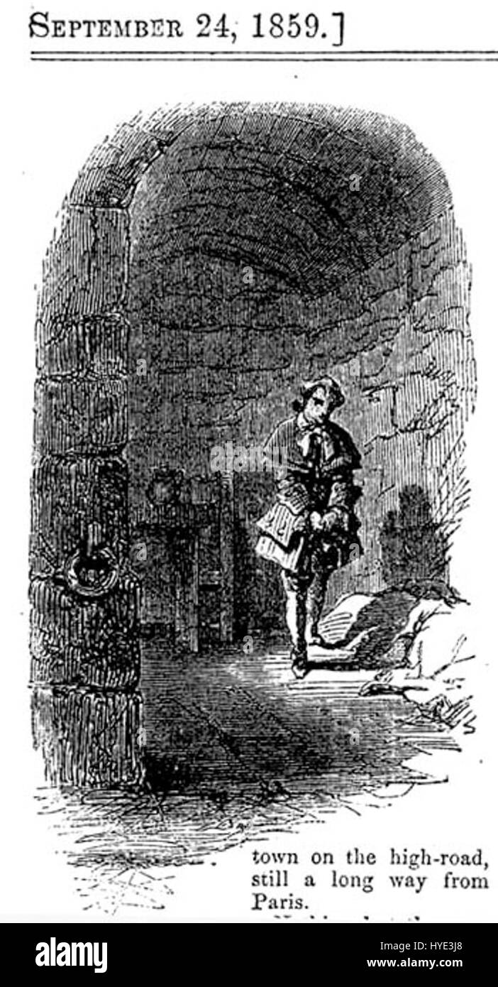 This illustration by John McLenan depicts the character Charles Darnay ...
