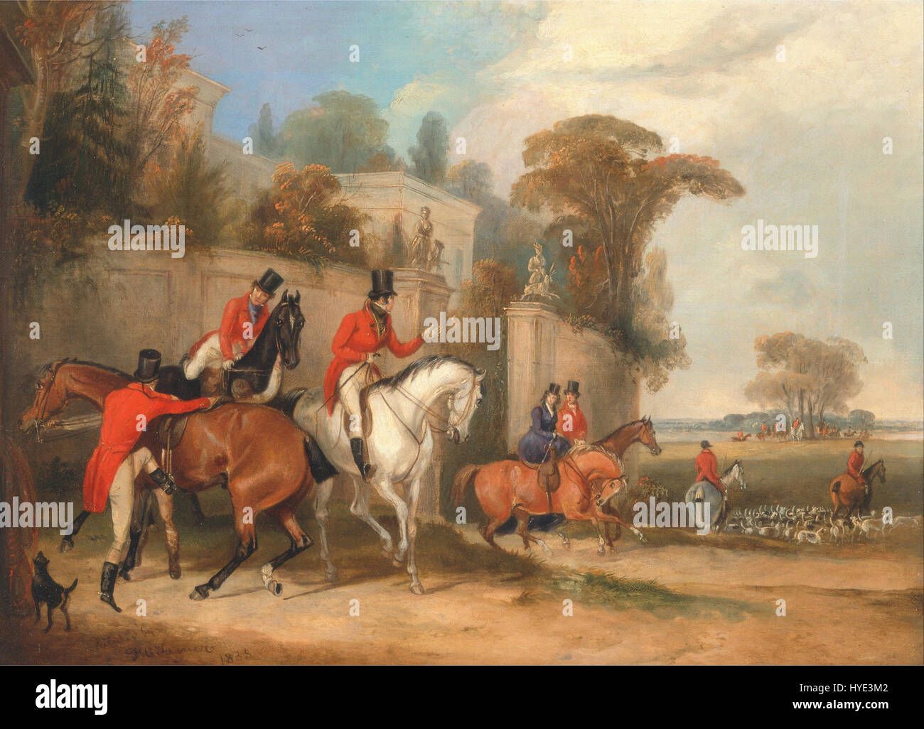 *Bachelor's Hall The Meet* by Francis Calcraft Turner depicts a fox ...