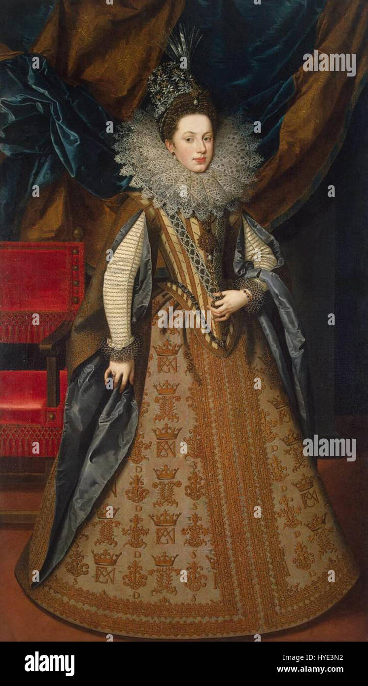 This portrait by Frans Pourbus II portrays Margaret of Savoy, Duchess ...