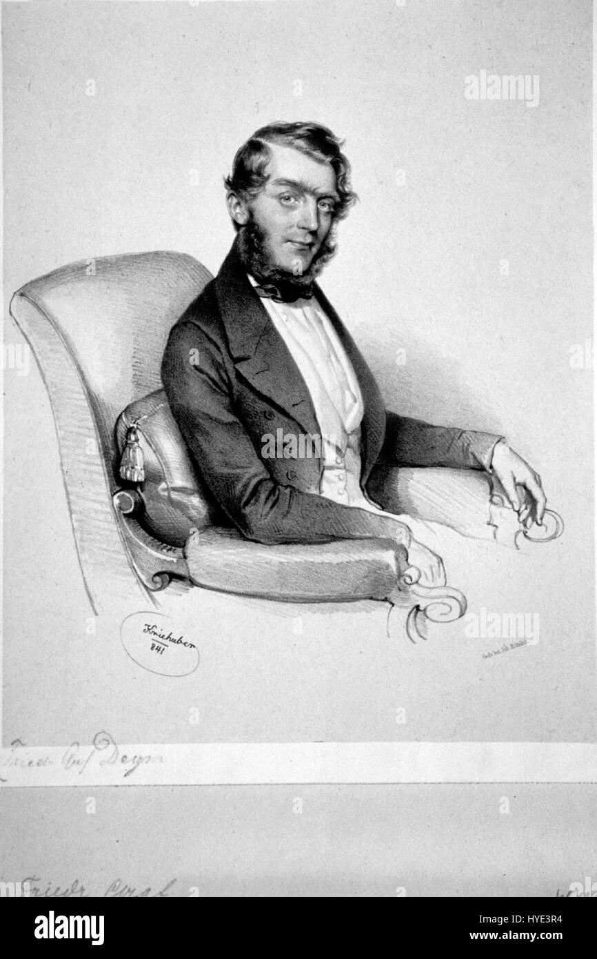 A lithograph by Friedrich Deym, showcasing detailed printmaking skills ...