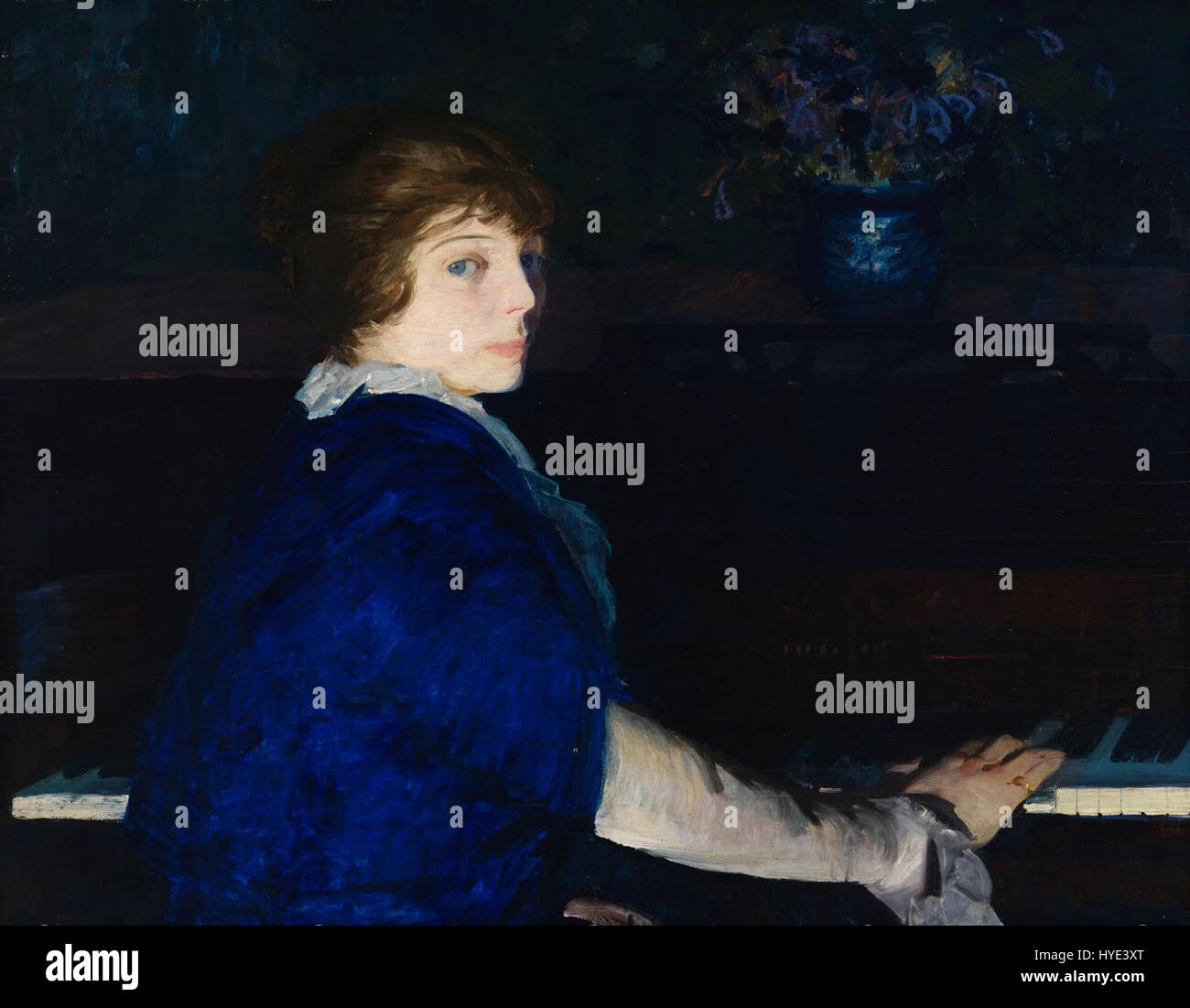 George Bellows Emma at the Piano, 1914 Stock Photo - Alamy