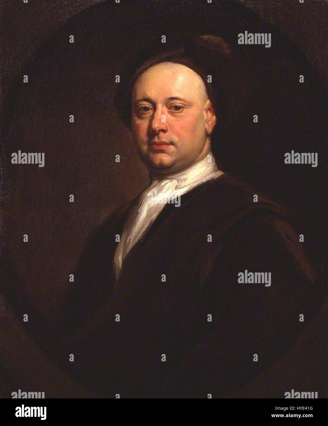 George Vertue, a renowned English engraver, is depicted in this work by ...