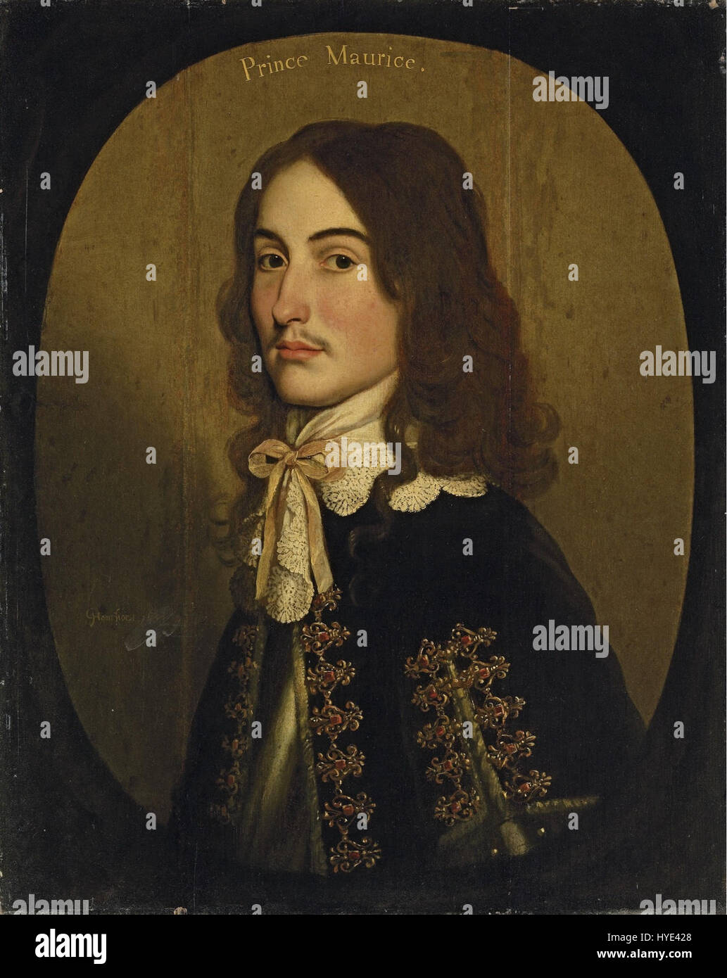 'Portret van Maurits van Nassau' is a portrait by Gerrit van Honthorst ...