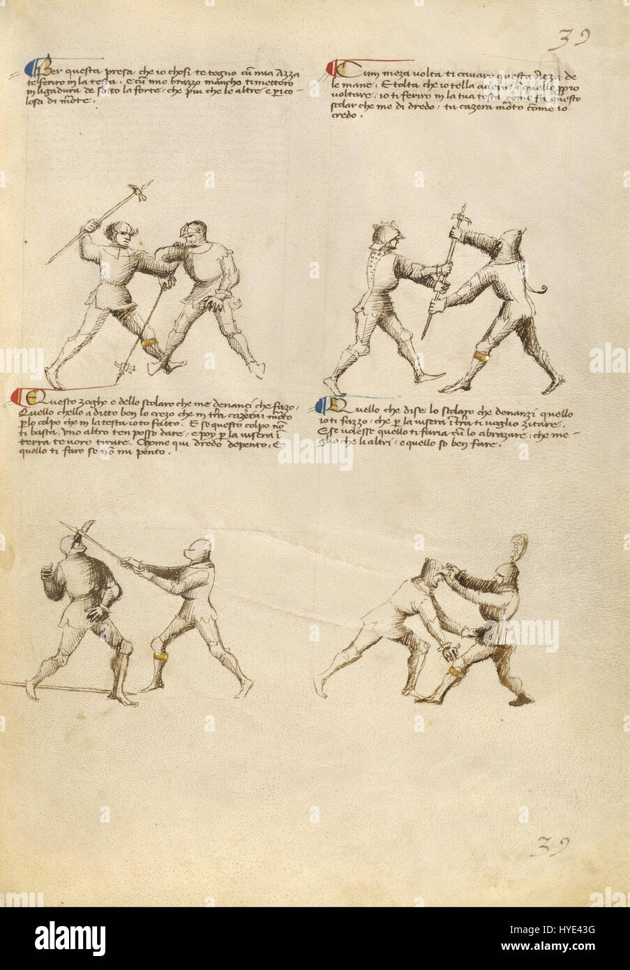 This manuscript page from the Getty collection features a detailed ...