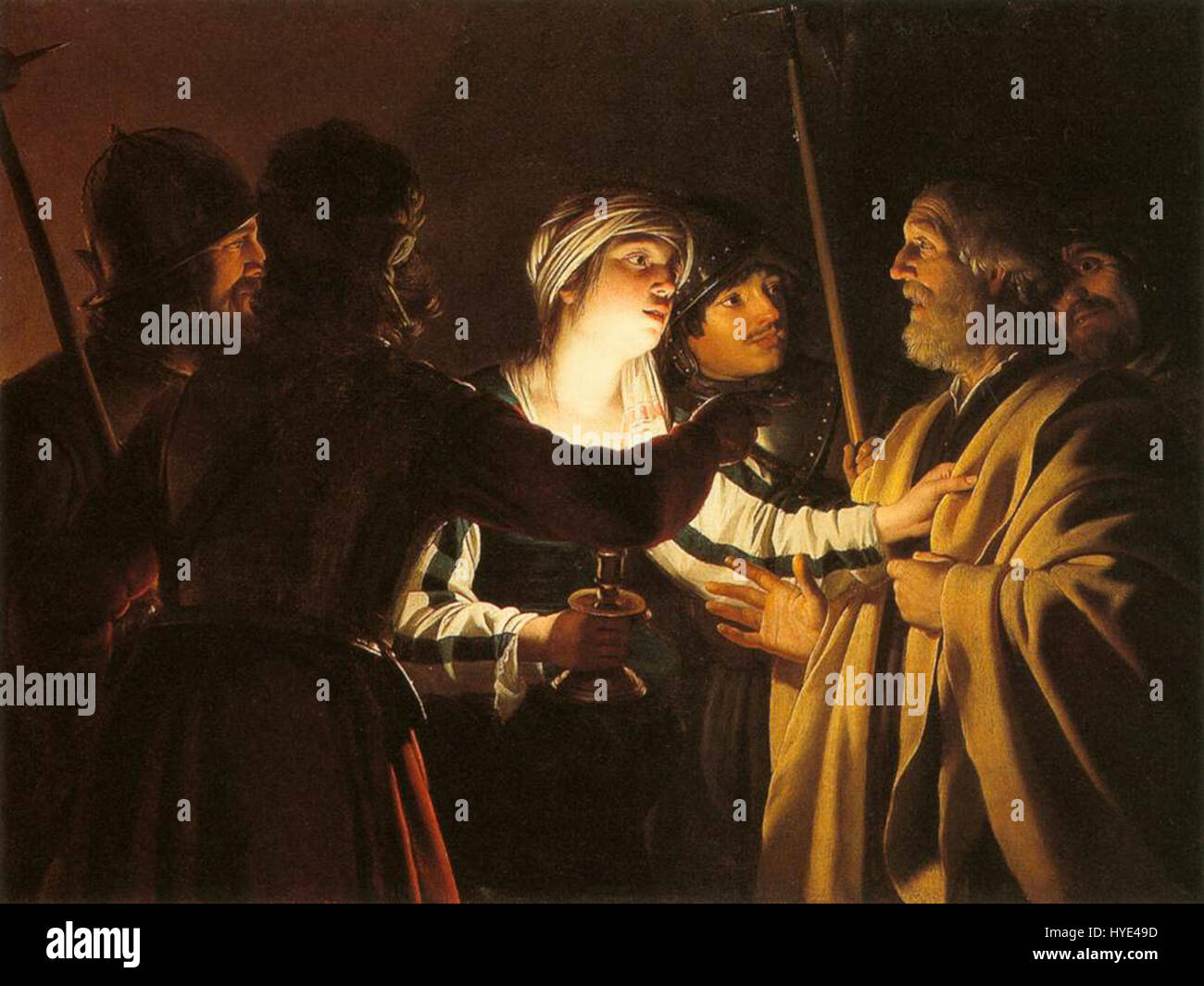 'The Denial of St. Peter' by Gerard van Honthorst is a renowned ...
