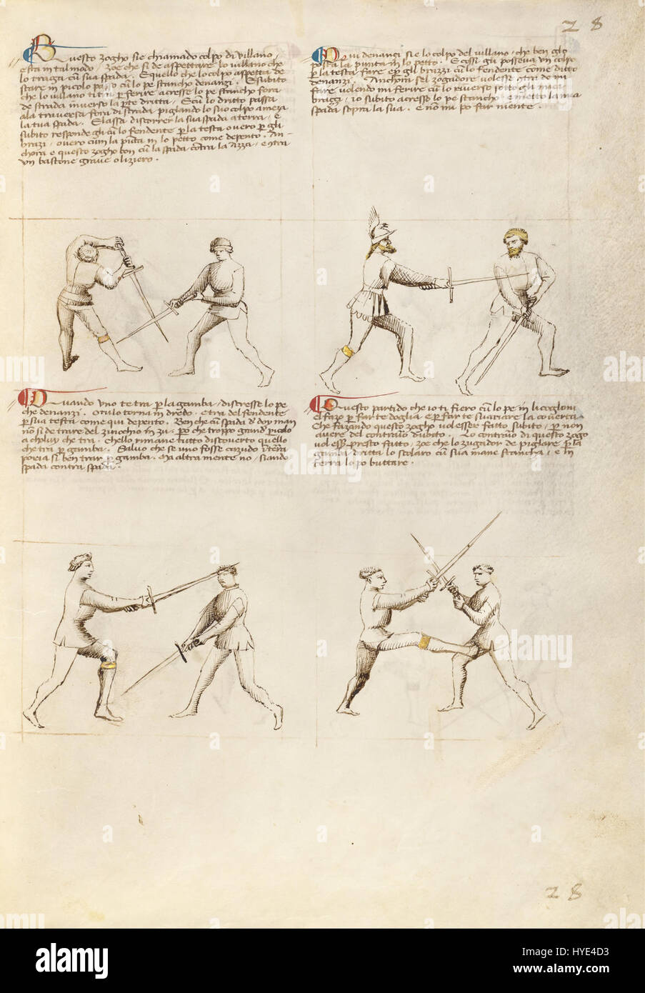 The Getty Manuscript (Ludwig XV 13 26r) features the 'Fiore dei Liberi ...