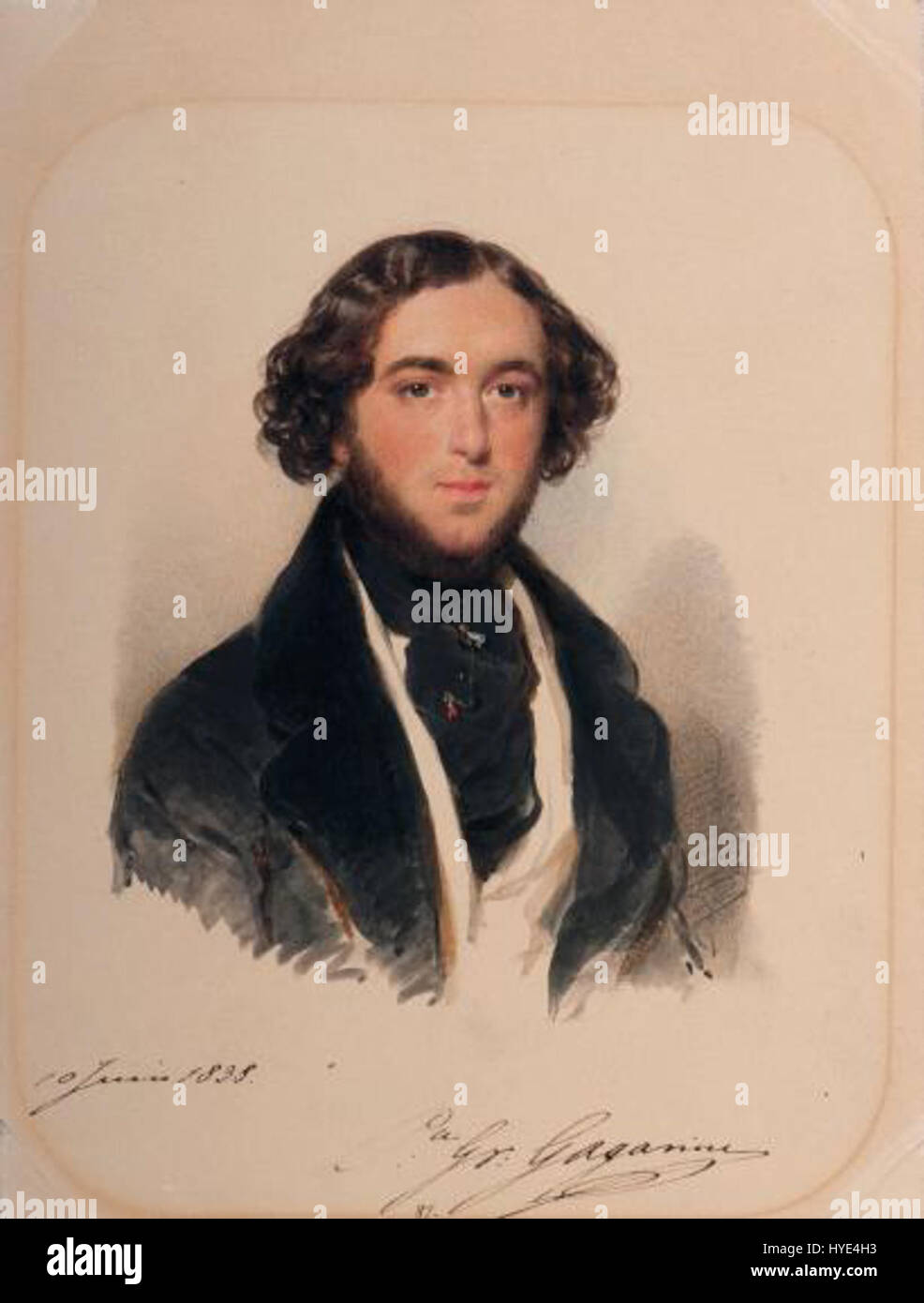 Gregor Gagarin's portrait, painted by Daffinger, showcases the Russian ...