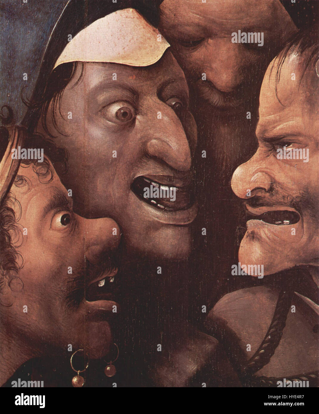 This work by Hieronymus Bosch depicts a fantastical, surreal scene with ...