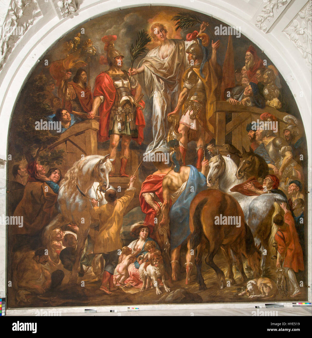 Jacob Jordaens, a Flemish Baroque artist, created 'Peace between the ...