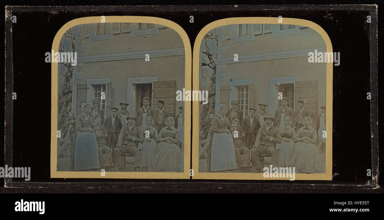 This group portrait depicts twelve servants of Jean Gabriel Eynard, a ...