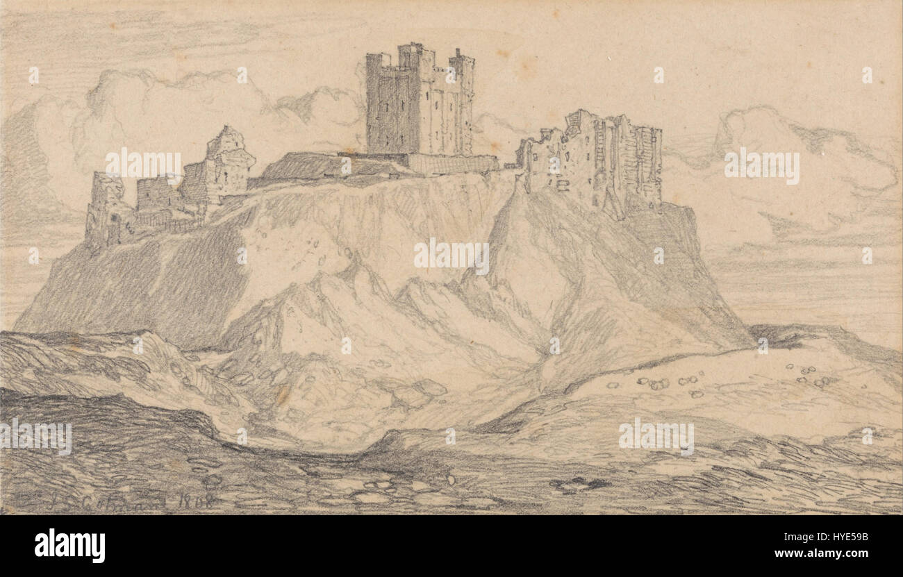 John Sell Cotman Bamborough Castle, Northumberland Google Art Project ...